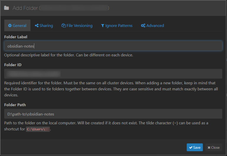 Sync Obsidian notes between PC and Android with Syncthing - Snippets.page